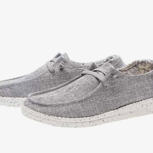 Hey Dude | Shoes | Hey Dude Brand New Wendy Linen Iron Color Size 6 ...